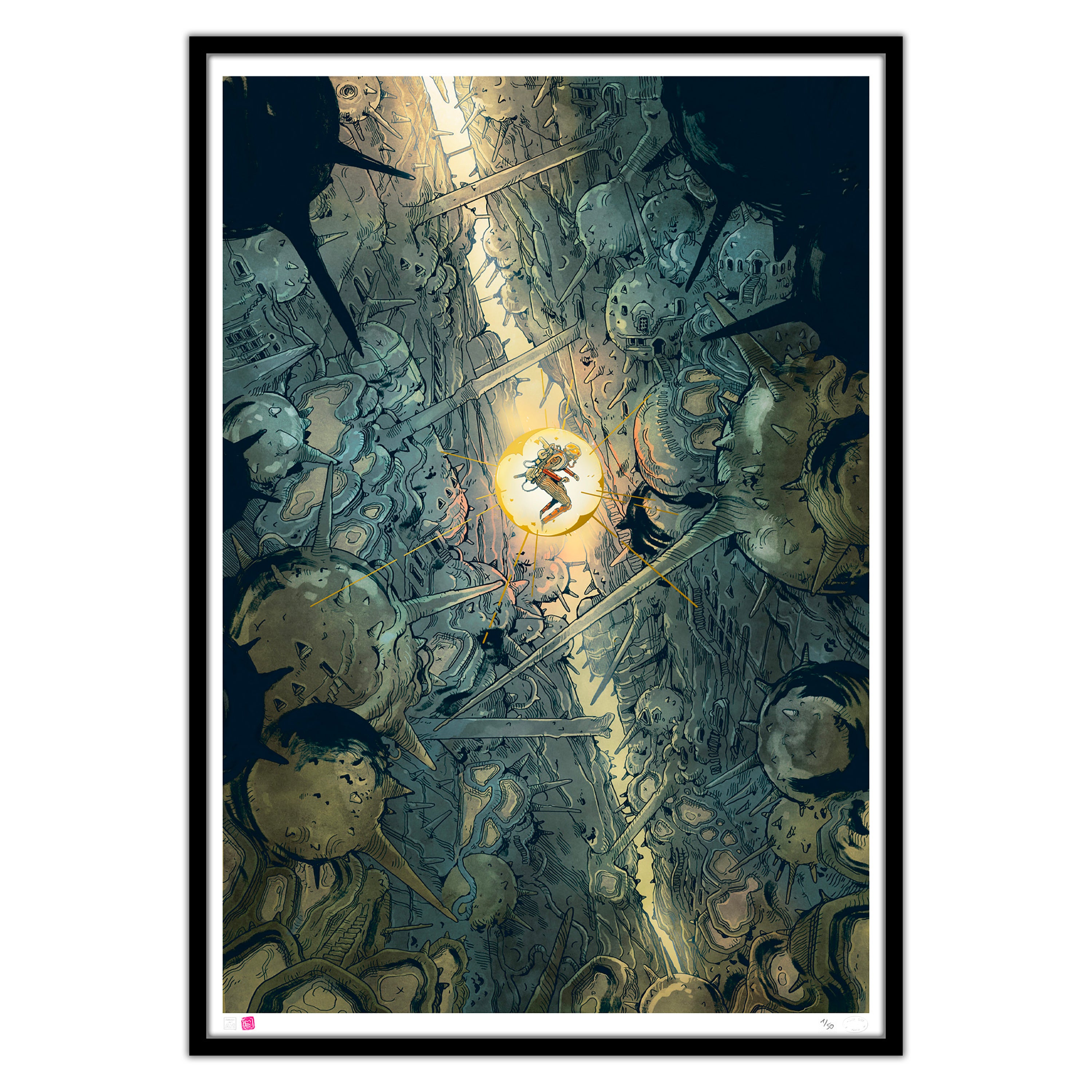 Mathieu Bablet - Affiche Silent Jenny - Print premium avec dorure ...