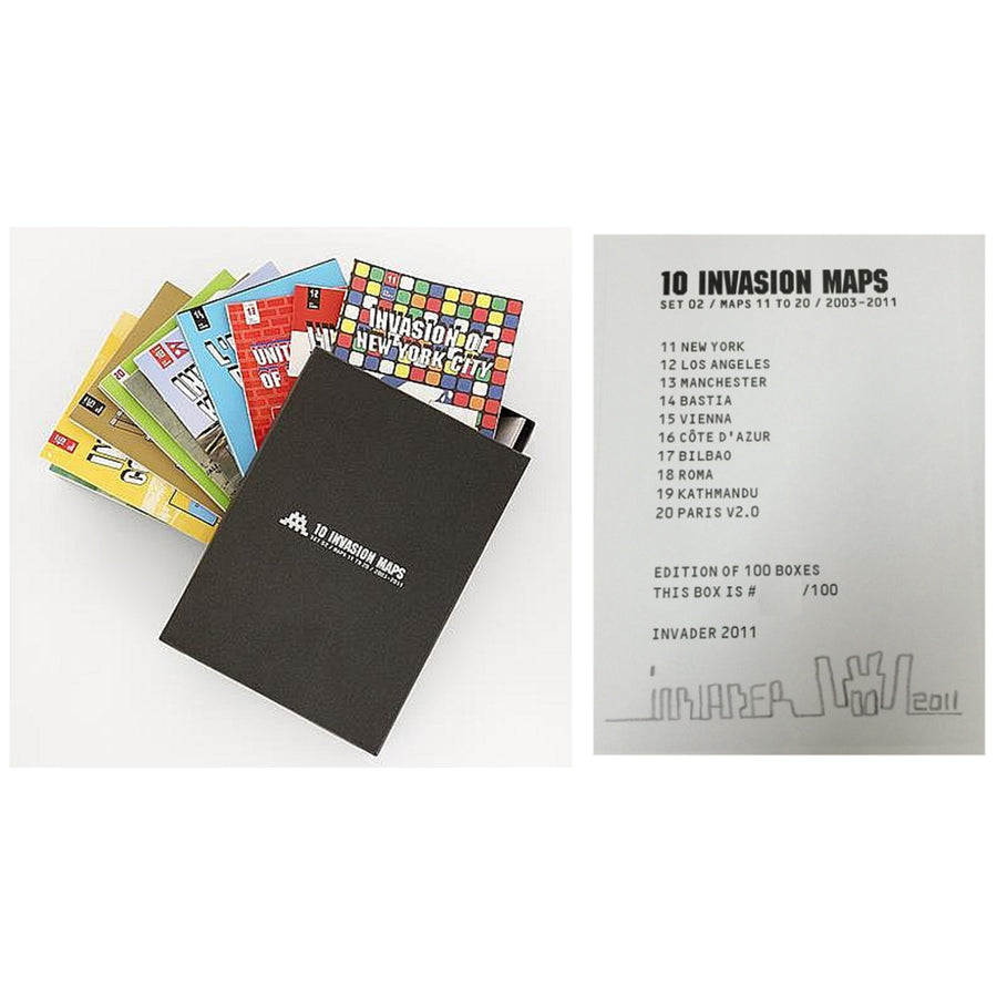 Invader - Invasion map, Set #2 - 2011 – Achetez de l'Art